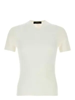 Gucci Viscose-nylon Knit T-shirt - White