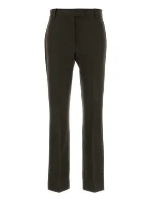 S MAXMARA Fatina Tailored Stretch Cotton-blend Pants - Brown