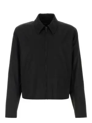 Gucci Faille Zip-up Jacket - Black