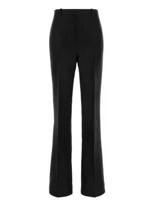 GUCCI GUCCI 100% Silk Straight-Leg Tailored Trousers