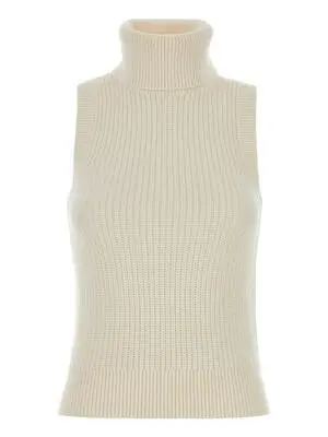 Michael Kors Wool-blend Sleeveless Vest - White