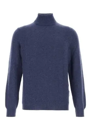 Fedeli FEDELI Cashmere Turtleneck Sweater Light Blue