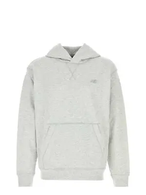 NEW BALANCE Melange Cotton Sweatshirt - Grey