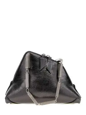 Attico Leather Scala Handbag - Black
