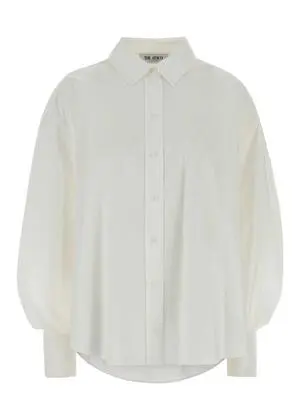 Attico Cotton Shirt With Classic Collar - White