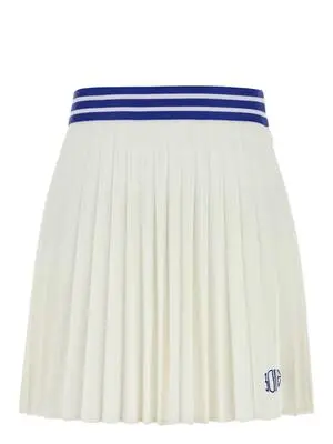 BODE Piquet Court Mini Skirt - White