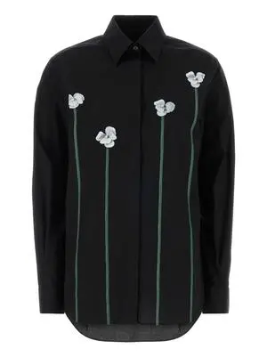 Moschino Stretch Poplin Shirt - Black