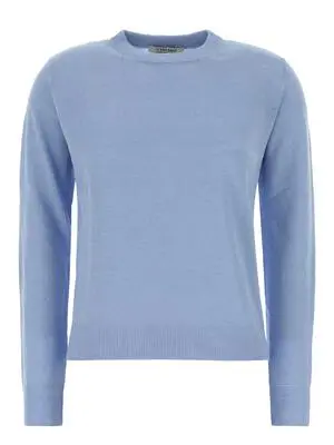 S MAXMARA Fervore Linen Sweater - Light Blue