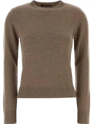 S MAXMARA S MAXMARA Wool-Cashmere Blend Crew Neck Sweater