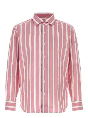Junya Watanabe Embroidered Poplin Shirt - Stripped
