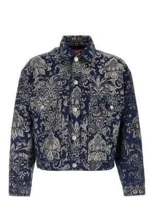 JUNYA WATANABE JUNYA WATANABE Embroidered Jacquard Jacket With Contrast Lining