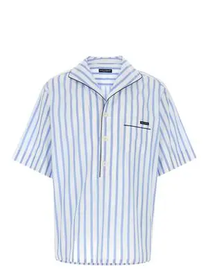 Dolce & Gabbana Embroidered Poplin Shirt - Stripped