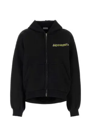 Balenciaga BALENCIAGA Oversized Cotton Sweatshirt Black