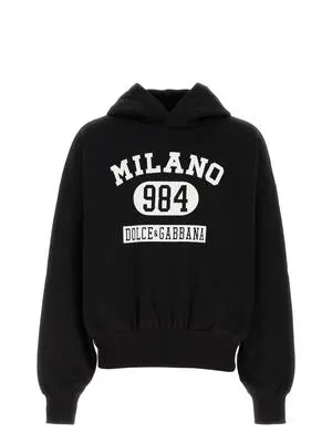 Dolce & Gabbana 100% Cotton Sweatshirt - Black