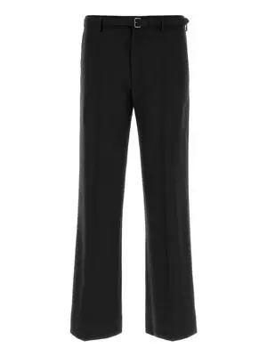 Dries Van Noten Tailored Wool Trousers - Black