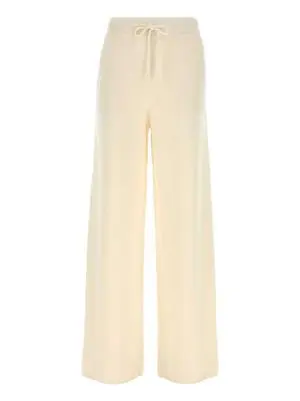 MAX MARA Max Mara 100% Cashmere Wide Leg Drawstring Pants