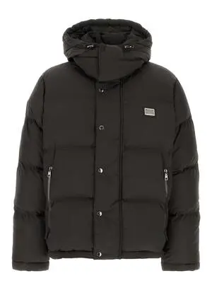DOLCE & GABBANA DOLCE & GABBANA Nylon Blend Down Jacket With Hood
