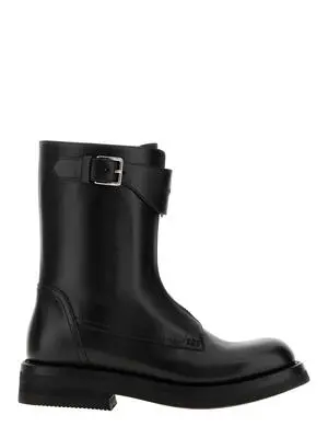 ALEXANDER MCQUEEN Alexander McQueen Leather Biker Boots