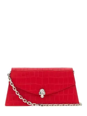 Alexander McQueen Mini Skull Crossbody Handbag - Red