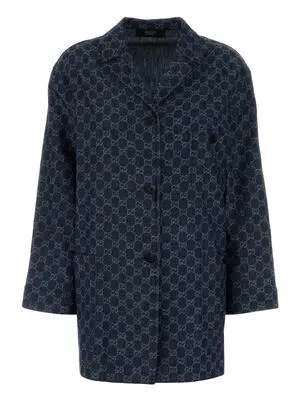 Gucci GUCCI GG Cotton Blazer Printed