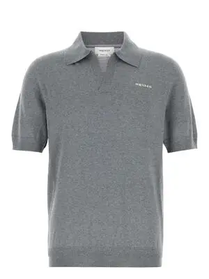 Alexander McQueen Alexander McQueen Wool Polo Shirt Grey