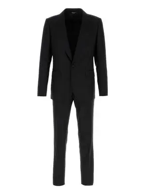 Dolce & Gabbana Wool-blend Tailored Suit Jacket & Trousers - Black