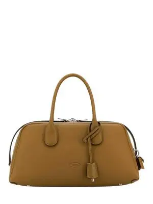 TOD`S Tod's Medium Darsena Leather Handbag - Green
