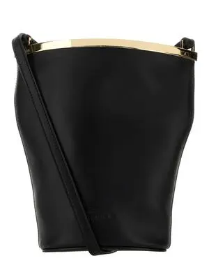 TOD`S Tod's Leather Bucket Handbag With Adjustable Shoulder Strap - Black