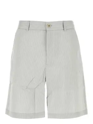 Gimaguas Embroidered Modal-blend Striped Bermuda Shorts - Stripped