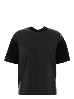 MM STUDIO Viscose-blend Segale T-shirt - Black