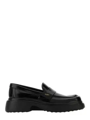TOD`S Leather Loafers - Black