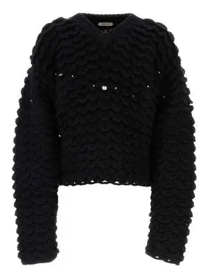 NAMACHEKO Wool Blend Knit Sweater - Black