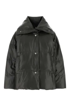 Nanushka Charcoal Quilted Down Jacket - Grey