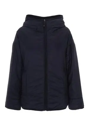 Max Mara Quilted Hooded Puffer Jacket - Blu Notte