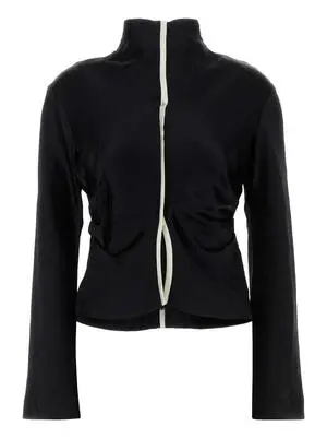 Nanushka Domini Satin Blouse - Black