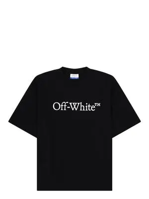 Off-White Graphic Cotton T-shirt - Black