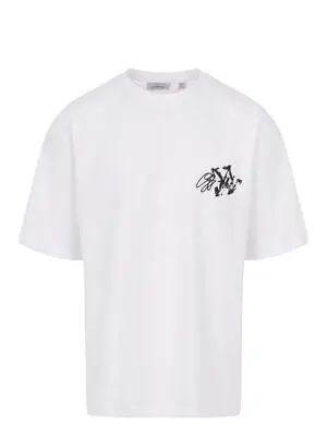 Off-White Graphic Cotton T-shirt - White