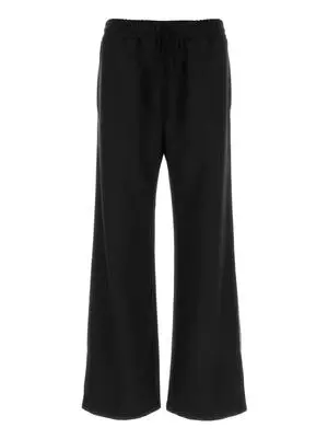 Valentino Garavani Tailored Polyester Wide-leg Trousers - Black