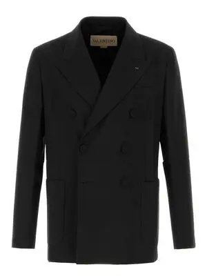 Valentino Garavani Virgin Wool Blazer - Black
