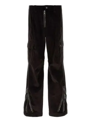 Dolce & Gabbana Corduroy Cargo Pants With Zippered Cuffs - Brown