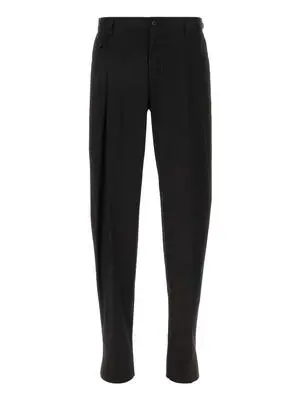 Dolce & Gabbana Stretch Gabardine Pants In Tailored -free Style - Black