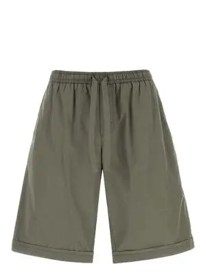 Dolce & Gabbana Cotton Poplin Bermuda Shorts - Green