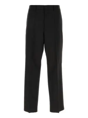Valentino Garavani Virgin Wool Tailored Trousers - Black