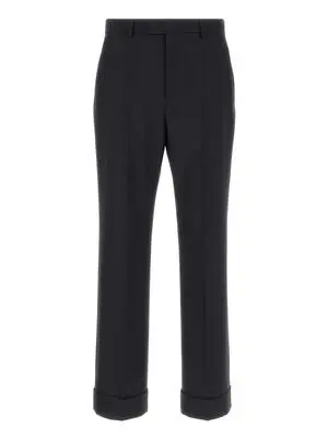 Valentino Garavani Virgin Wool Tailored Trousers - Blue