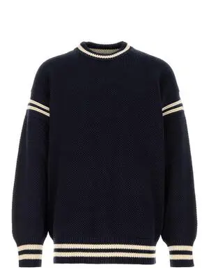 GOLDEN GOOSE Cotton Knit Sweater - Blue