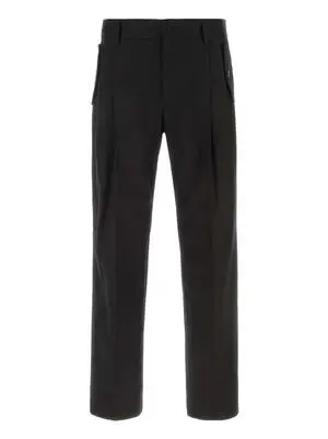 Dolce & Gabbana Stretch Cotton Tailored Pants - Black