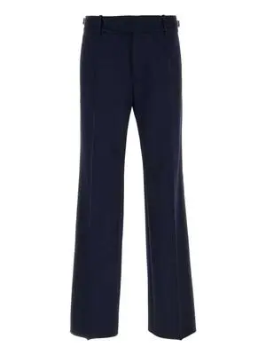 Dolce & Gabbana Virgin Wool Tailored Trousers - Blue