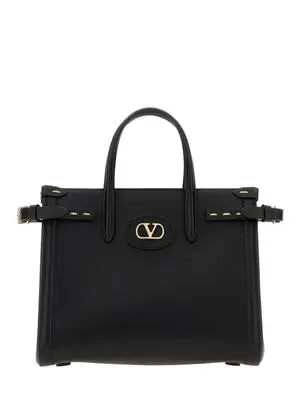 Valentino Garavani Antibes Leather Handbag - Black