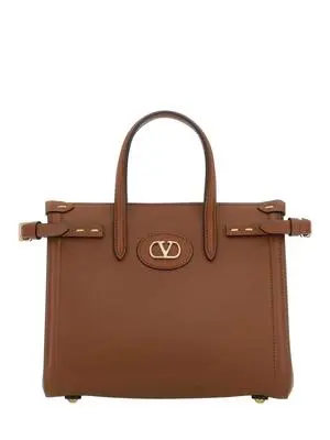 Valentino Garavani Antibes Leather Handbag - Brown