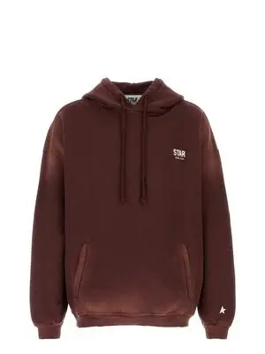 GOLDEN GOOSE Cotton Oversized Hoodie - Purple